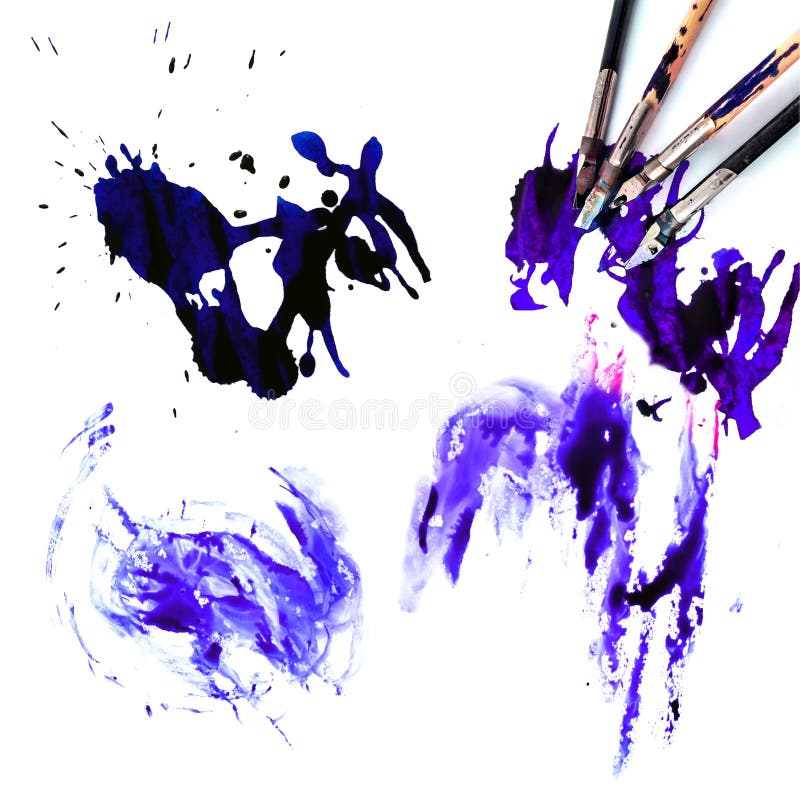 Ink stains. stock illustration. Illustration of painting - 33027122
