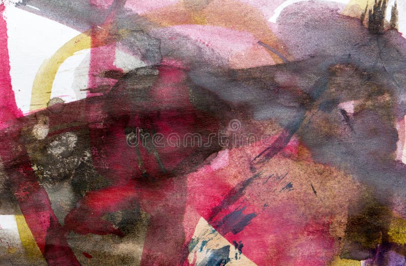 Ink stains on white paper stock illustration. Illustration of green ...