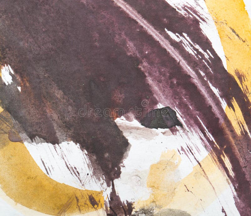 Ink stains on white paper stock illustration. Illustration of artistic ...