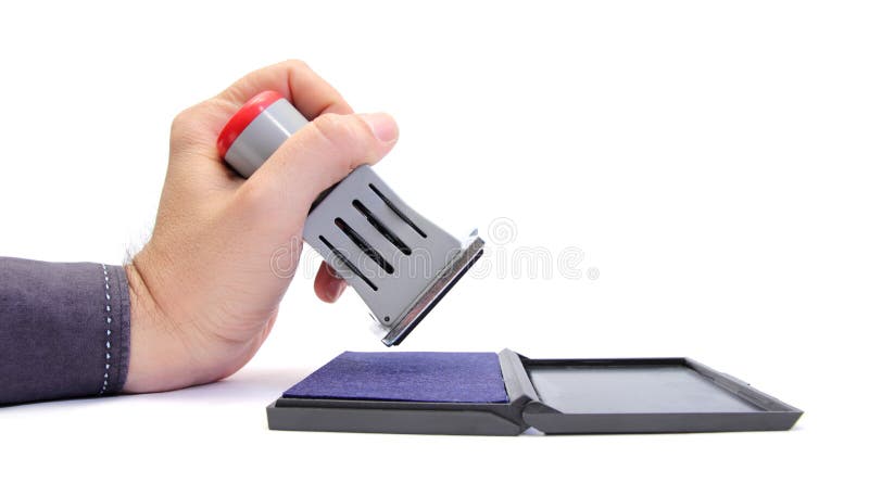 Ink stamper stock image. Image of equipment, hand, print - 24266957