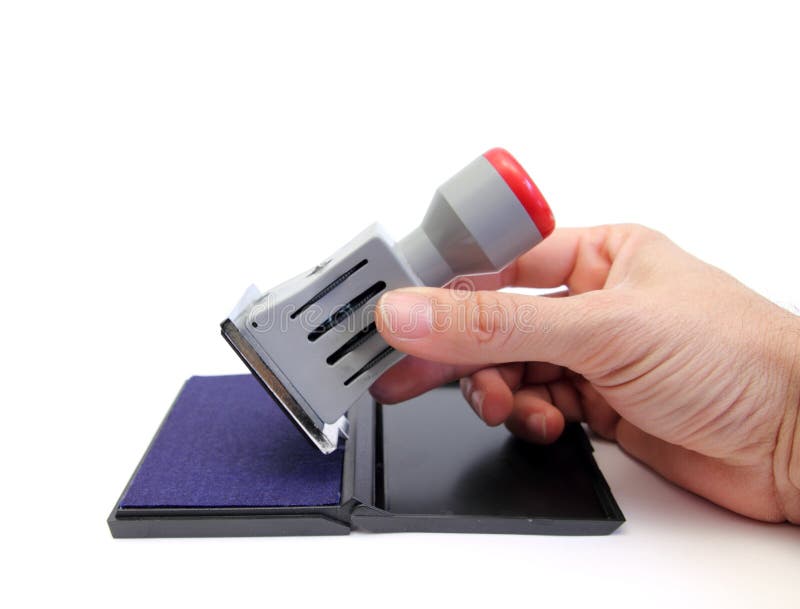 Ink stamper stock image. Image of blue, finance, classic - 24266961