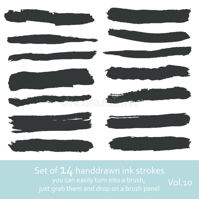 Ink strokes. vol.5 stock illustration. Illustration of element - 51756120