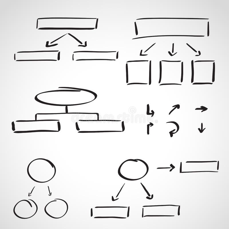 Ink Style Sketch Set - Spring Flowers Stock Vector - Illustration of ...