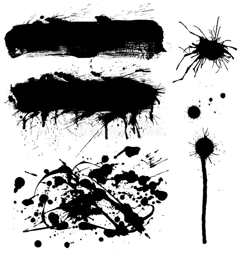 Ink symbol set stock vector. Illustration of group, abstract - 66834655