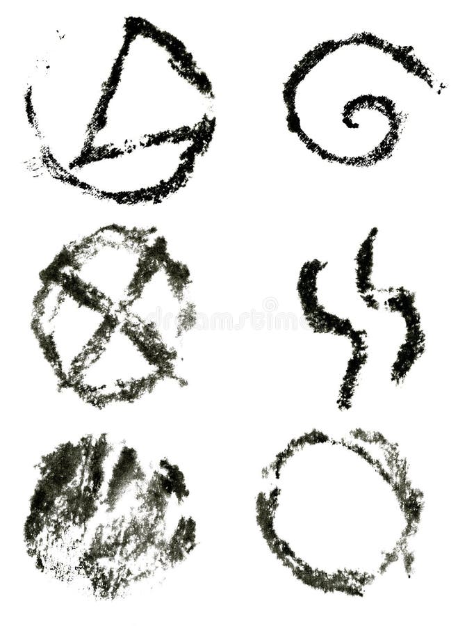 Ink symbols set stock image. Image of paper, paint, jagged - 17002125