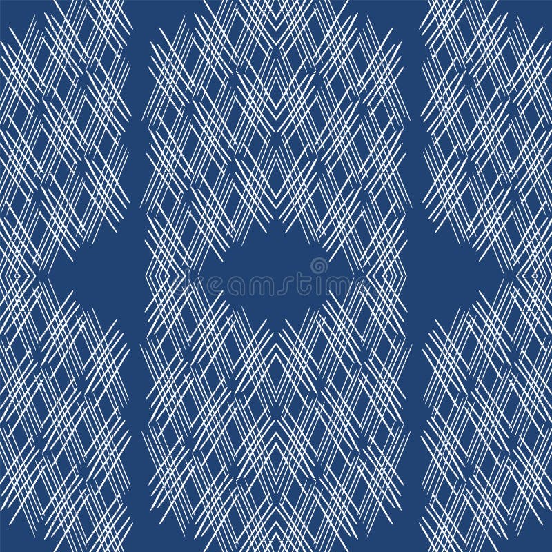 Ink Tartan Handwrite Vector Seamless Pattern. Stock Vector ...