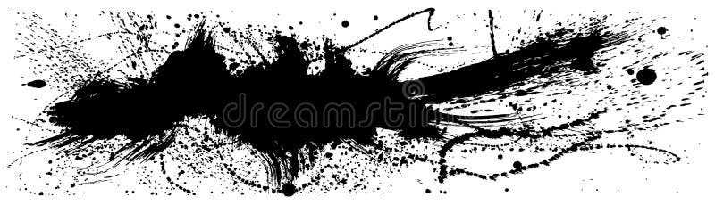 Ink Texture. Title Background. Brush Stroke Illustration. Stock ...