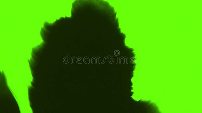 Ink Transition on Green Screen Background Stock Video - Video of clean ...