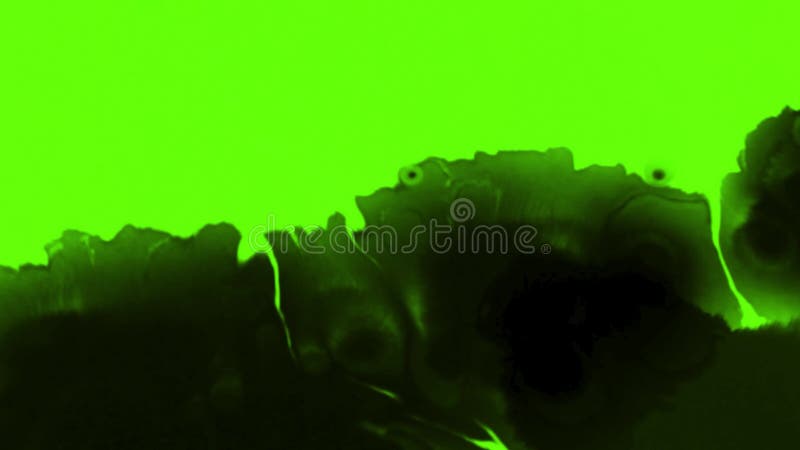 Ink Transition on Green Screen Background Stock Footage - Video of ...