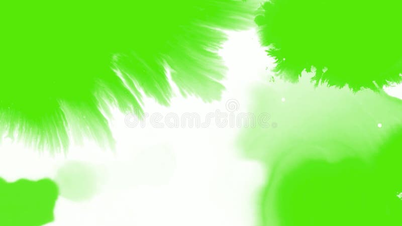 Ink Transition on Green Screen Background Stock Footage - Video of ...