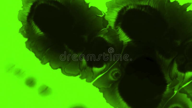 Ink Transition on Green Screen Background Stock Footage - Video of ...