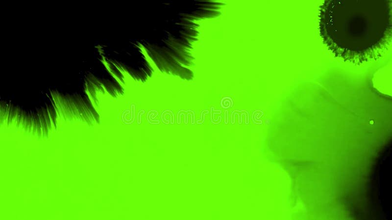 Ink Transition on Green Screen Background Stock Video - Video of clean ...