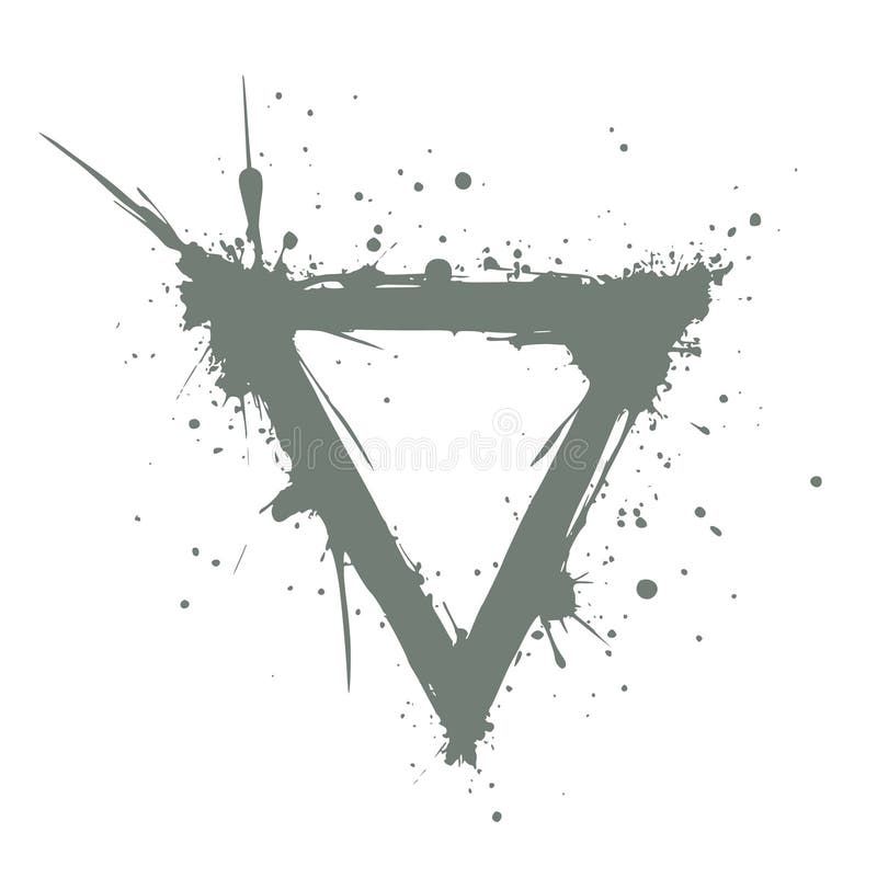 Ink triangle design stock vector. Illustration of texture - 397653326