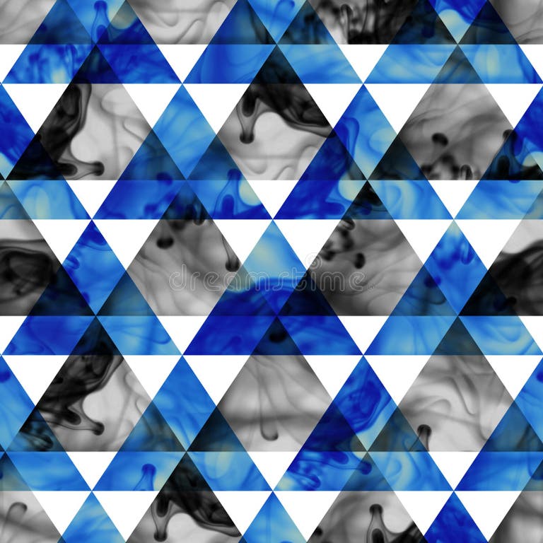 Ink Triangles Seamless Pattern. Modern Hipster Seamless Pattern Stock ...