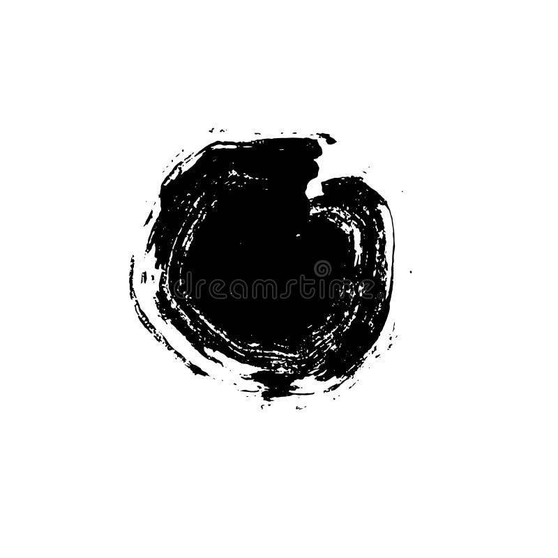 Round Ink Brush Stroke Stock Illustrations – 21,568 Round Ink Brush ...