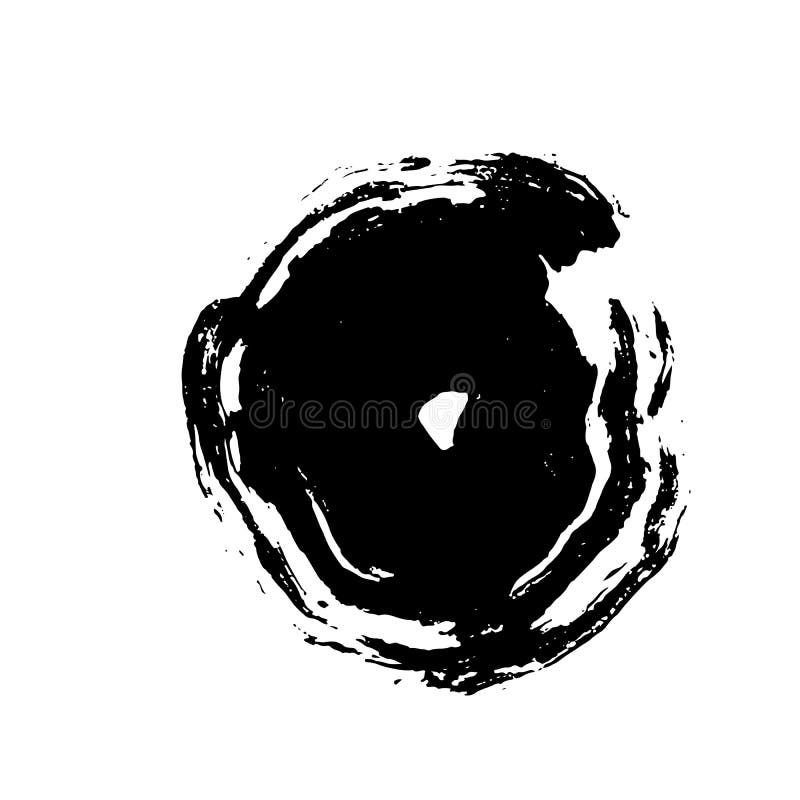 Round Ink Brush Stroke Stock Illustrations – 21,568 Round Ink Brush ...
