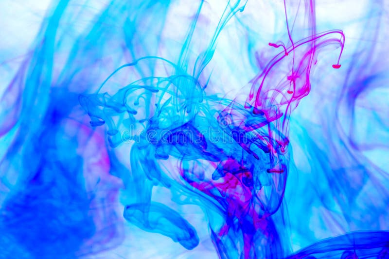 Ink in water stock image. Image of blue, magic, drips - 42926263