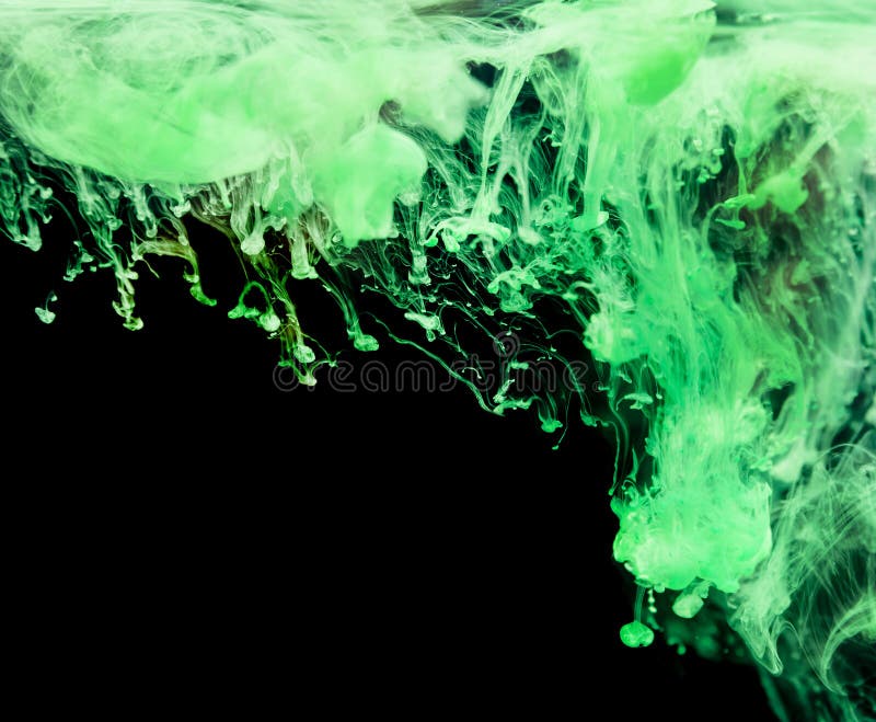 Ink in water. stock photo. Image of aquatic, shape, growth - 42430708