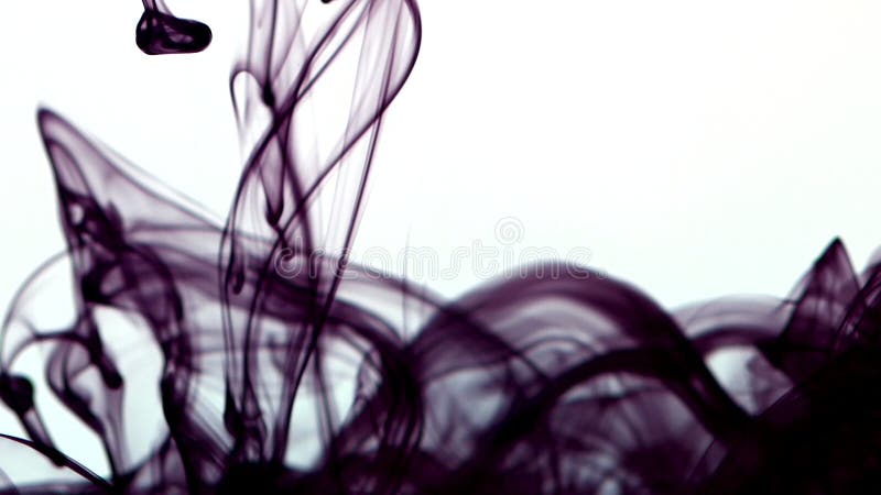 Ink in Water Effect Cretaed by Adding Ink into Water Stock Footage ...