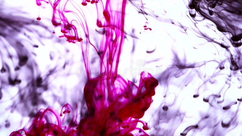 Ink in Water Effect Cretaed by Adding Ink into Water Stock Footage ...
