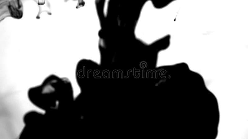 Ink in Water Effect Cretaed by Adding Ink into Water Stock Video ...