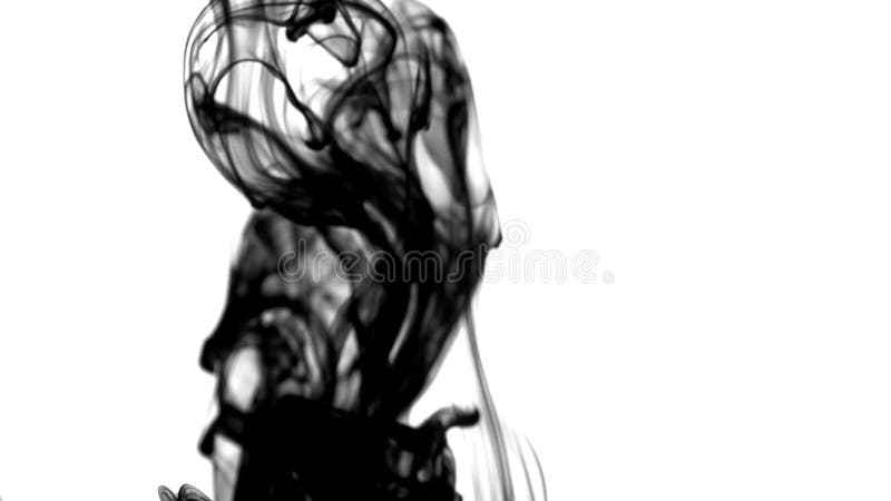 Ink in Water Effect Cretaed by Adding Ink into Water Stock Video ...