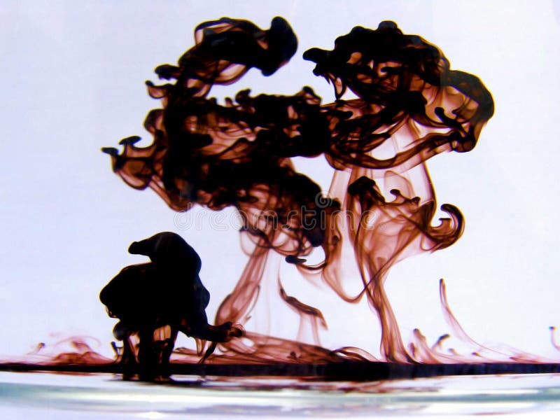 Ink and water stock photo. Image of water, abstract - 106309400