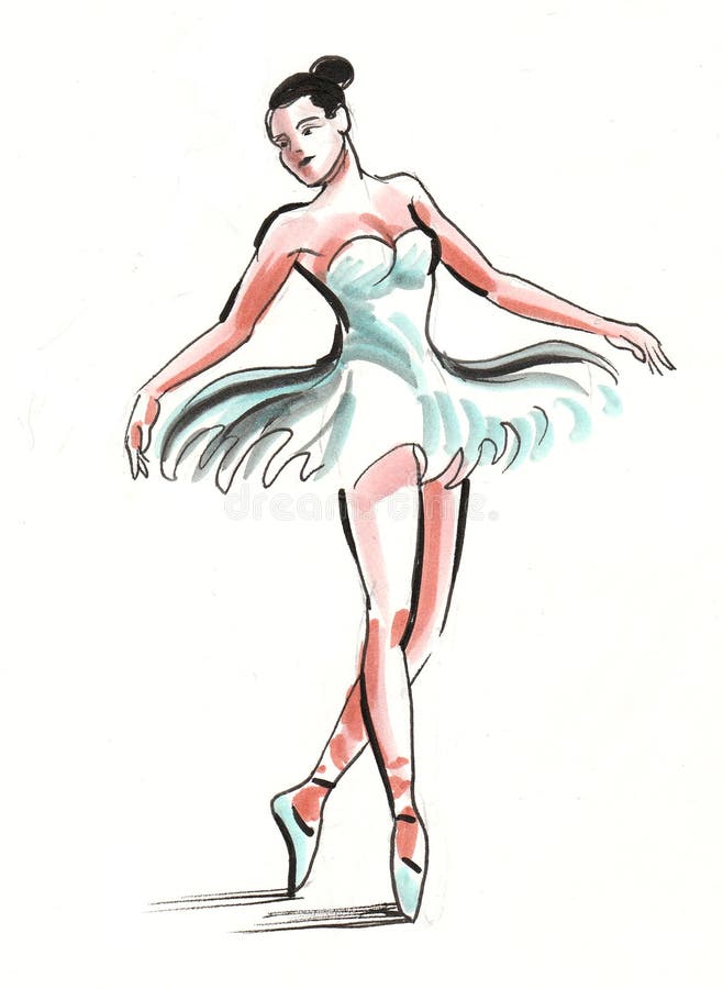 Dancing ballerina stock illustration. Illustration of dancer - 129493615 Dancing ballerina stock illustration. Illustration of dancer - 129493615