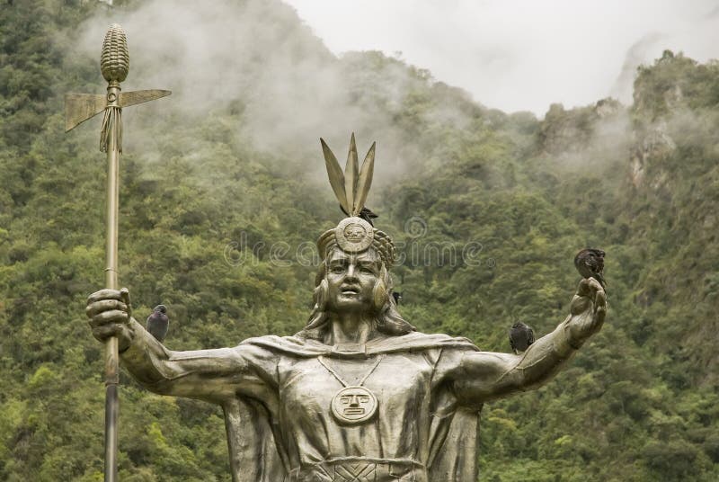 Inka-Gott Durch Machu Picchu Stockbild - Bild von nebel, berge: 9724815