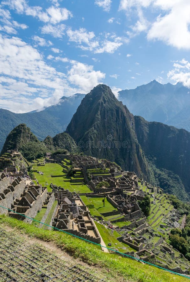 Inka-Standort Machu Picchu in Peru Redaktionelles Foto - Bild von spur ...