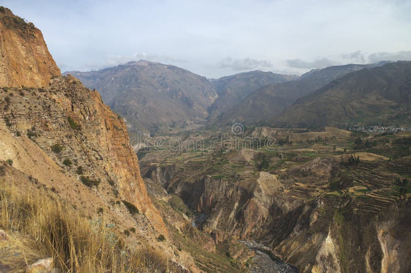 Inkas canyon stock photo. Image of canyon, slope, terrace - 22290208