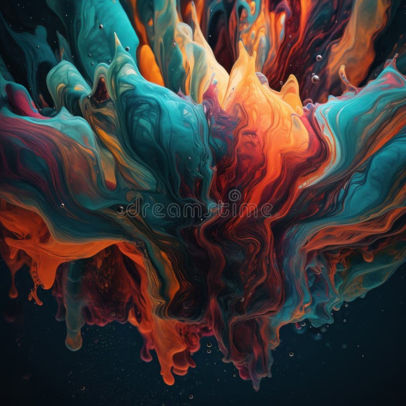 "Inkblot Dreams": a Series of Abstract Images Featuring a Marbled Ink ...