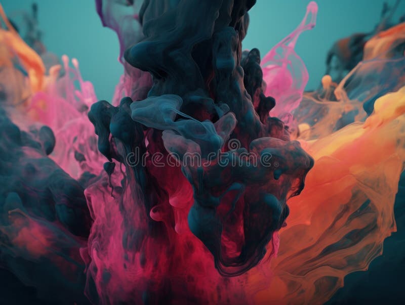 "Inkblot Dreams": a Series of Abstract Images Featuring a Marbled Ink ...