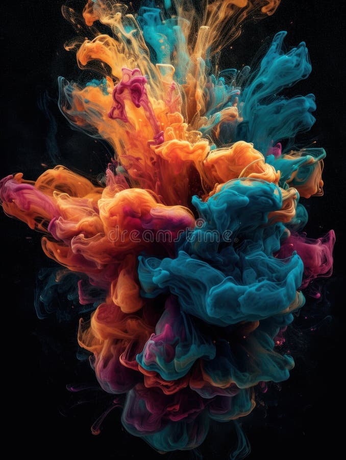 "Inkblot Dreams": a Series of Abstract Images Featuring a Marbled Ink ...