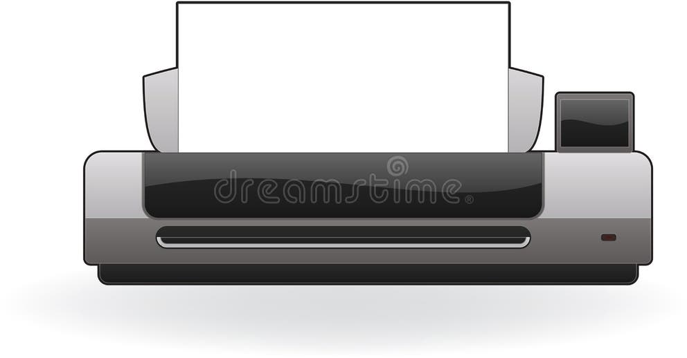 Inkjet Printer Front View Stock Illustrations – 53 Inkjet Printer Front ...