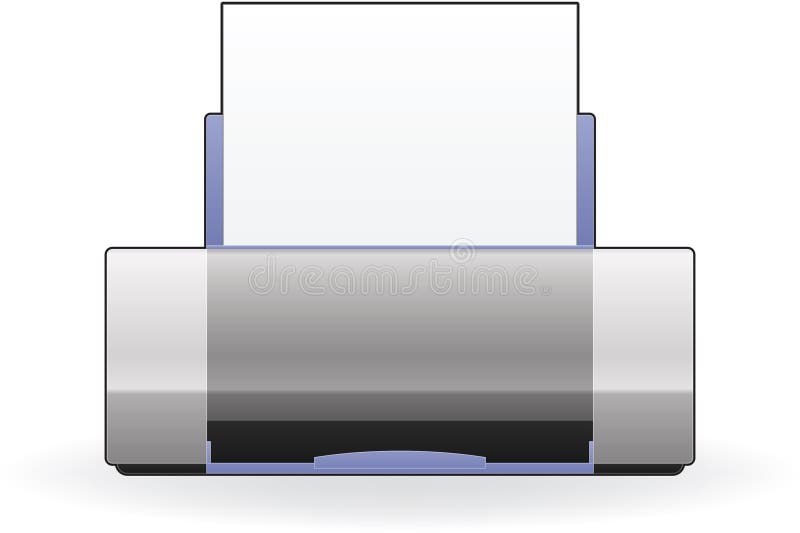 Medium Home Color Photo InkJet Printer Top View Stock Vector ...