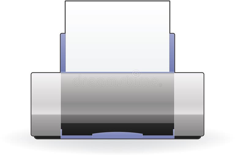 Inkjet Printer Front View Stock Illustrations – 53 Inkjet Printer Front ...