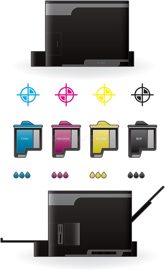 InkJet Printer stock vector. Illustration of printer - 18698615