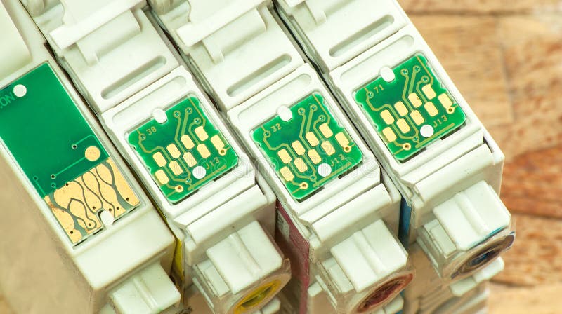 Inkjet printer cartridge stock image. Image of consumable - 60293107