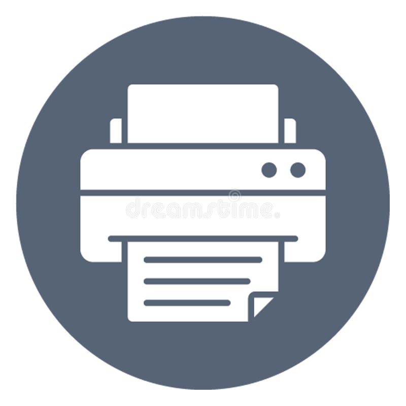 Inkjet Printer Isolated Vector Icon Fully Editable Stock Vector ...