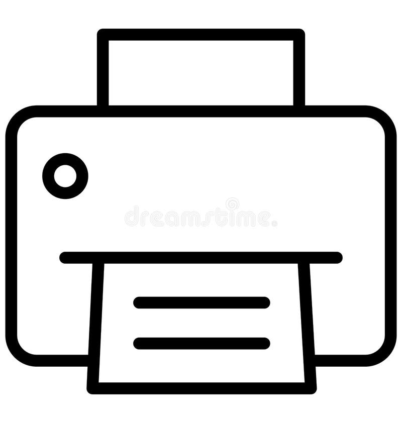 Inkjet Printers Isolated Vector Icon Which Can Easily Modify or Edit ...