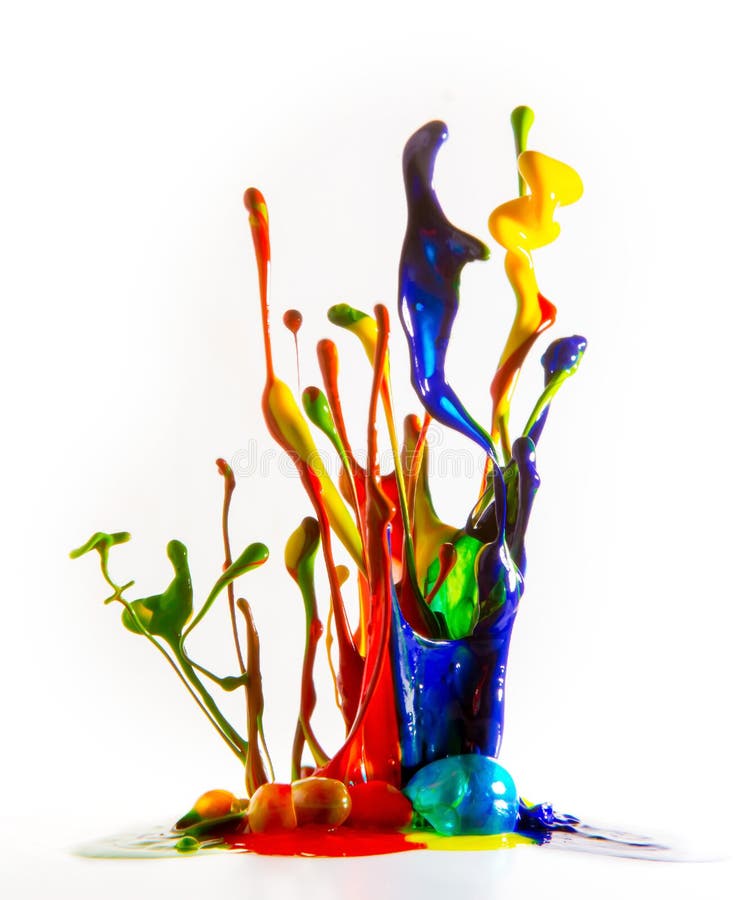 Colorful Ink Mixing Abstract Stock Photo - Image of immerse, displace ...