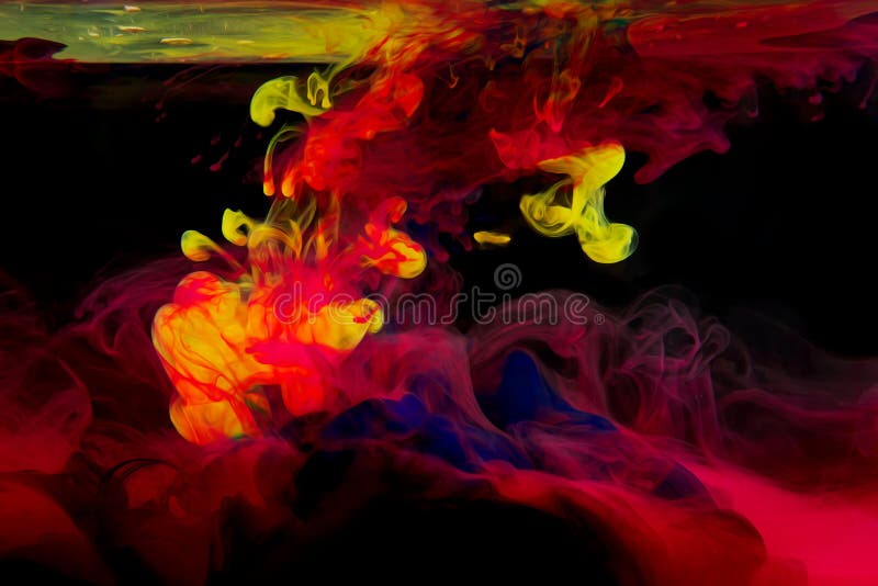 Liquid Ink Moving in the Water Stock Photo - Image of drop, tide: 70366216