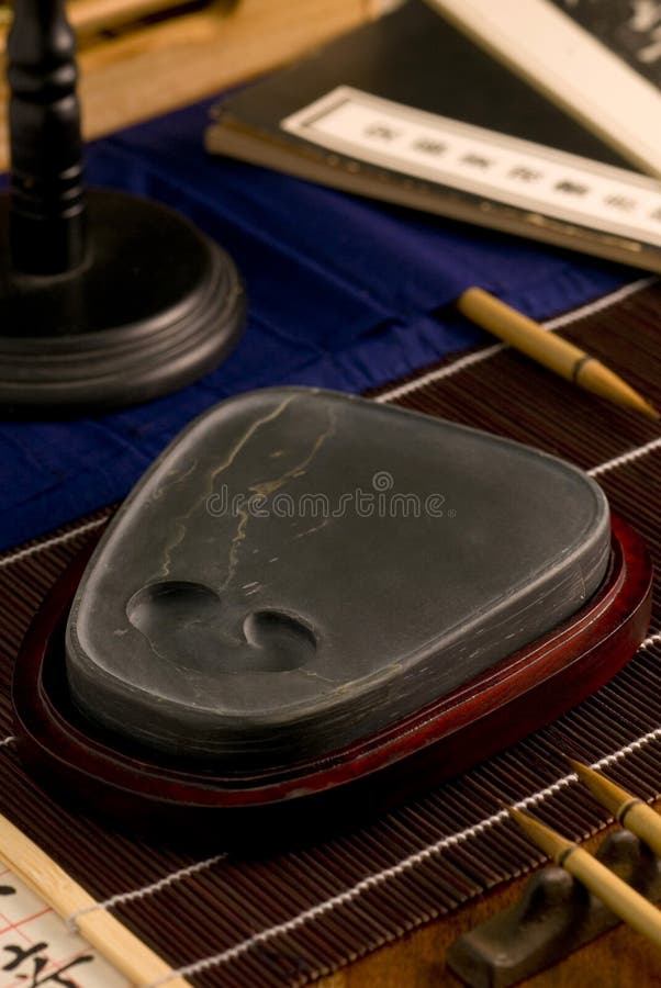 Inkstone stock image. Image of tool, brush, writing, china - 15307509