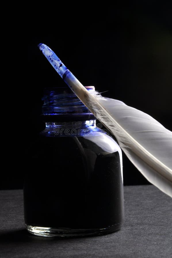 Inkwell stock photo. Image of artistic, calligraphy, close - 9159242