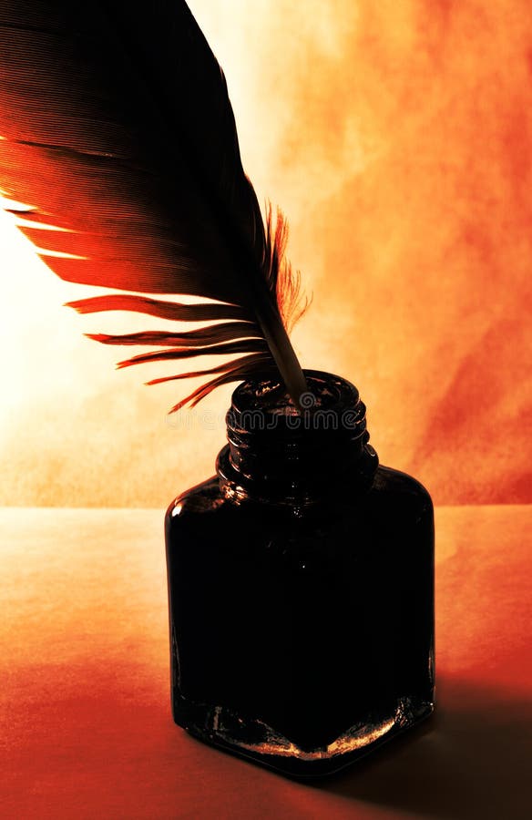 Inkwell stock photo. Image of creativity, horizontal - 30787620