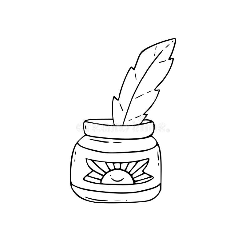Inkpot Outline Stock Illustrations – 94 Inkpot Outline Stock ...