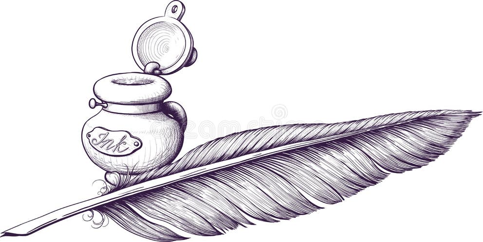 Quill Stock Illustrations – 61,625 Quill Stock Illustrations, Vectors ...