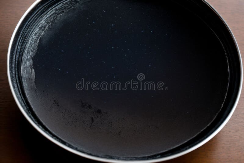 An Inkwell S Spill Transforming into a Midnight Sky of Stars Stock ...