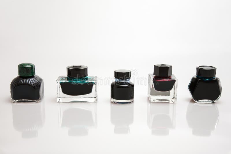 Pen and Inkwell stock image. Image of inkbottle, bottle - 34693